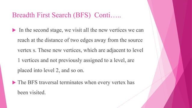 Breadth first search (Bfs) | PPTX | Search | Internet