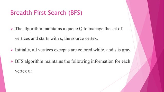 Breadth first search (Bfs) | PPTX | Search | Internet