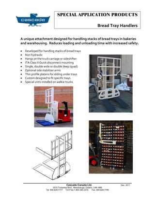 Bread Tray Handler Guide R0 | PDF