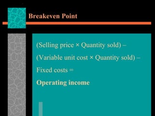 Break Even | PPT