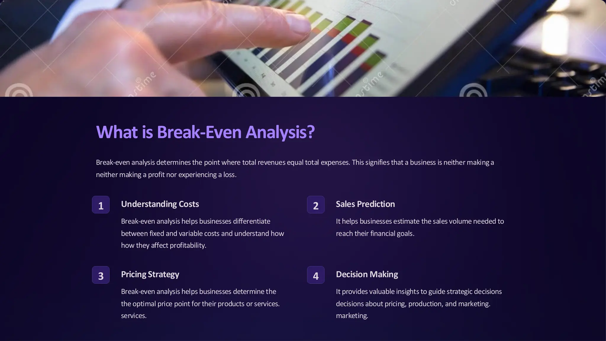 Break-Even-Analysis in business economics | PPT