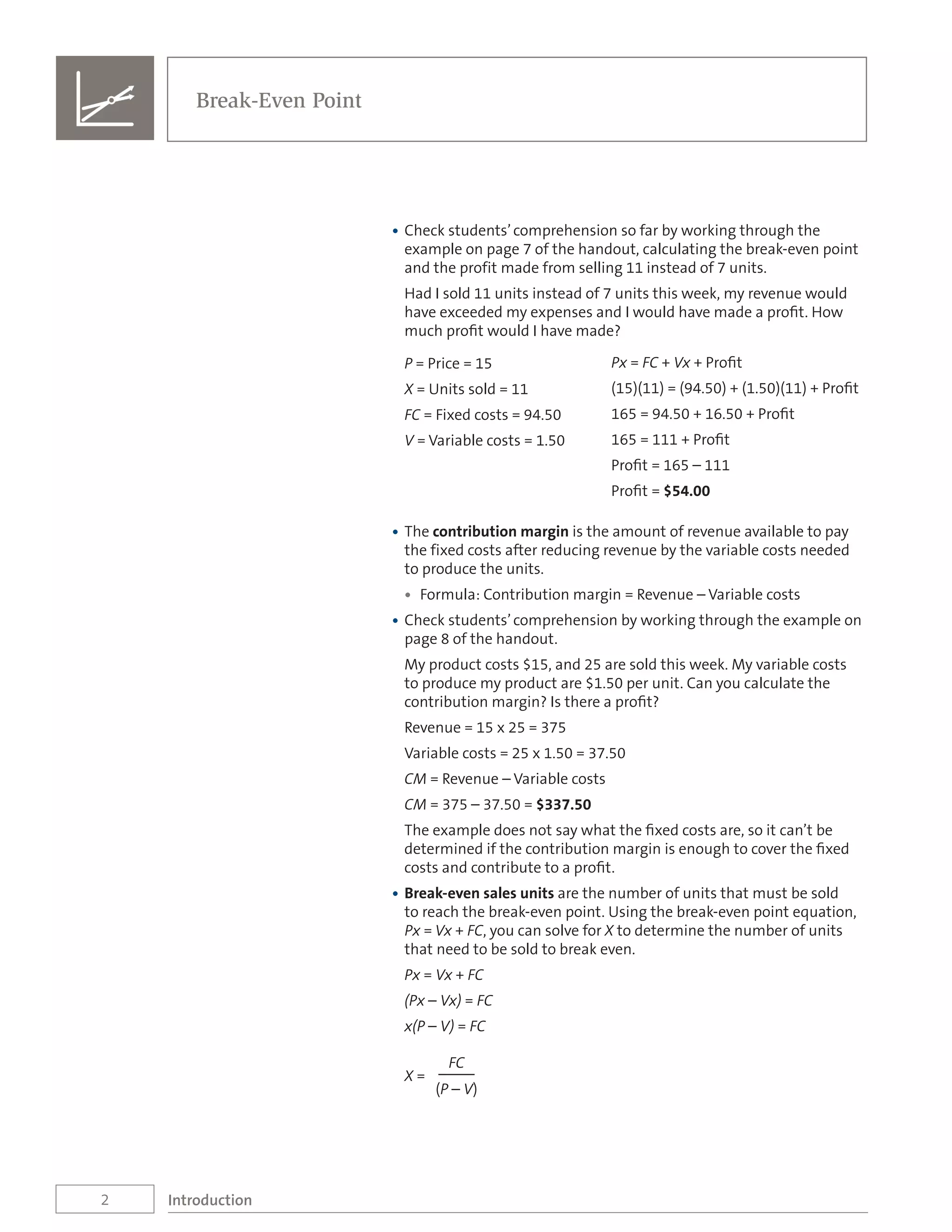 Break even-point | PDF