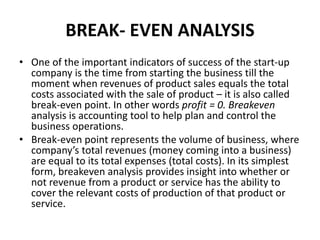 Break even analysis | PPT