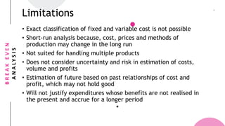 Break even analysis | PPTX