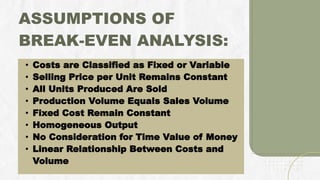 Break-Even Analysis Power point Presentation | PPTX