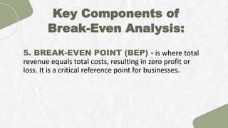 Break-Even Analysis Power point Presentation | PPTX