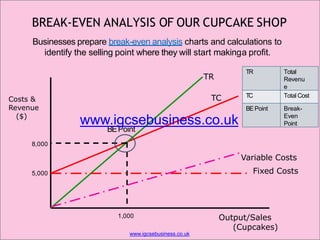 Costs and Break Even Analysis | PPTX