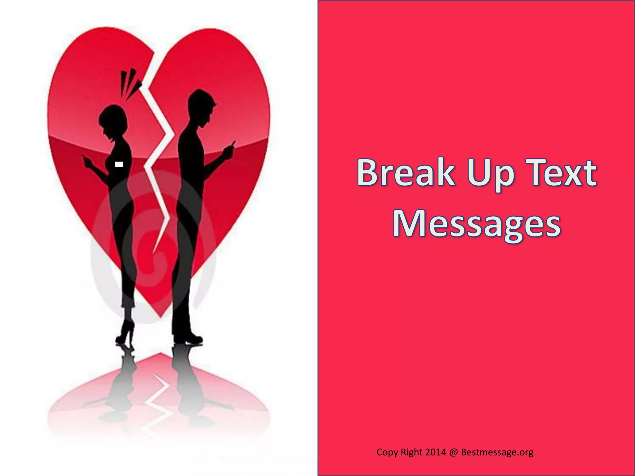 Sample Break Up Text Messages | PPTX