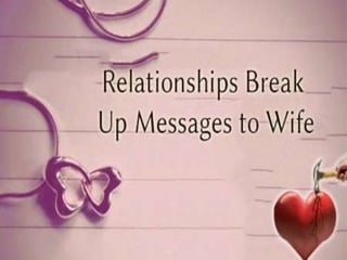 Sample Break Up Text Messages | PPTX