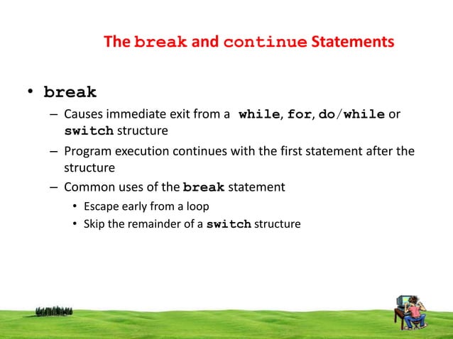 Break and continue | PPSX