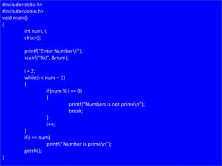 Break and continue statement in C | PPSX | Programming Languages | Computing