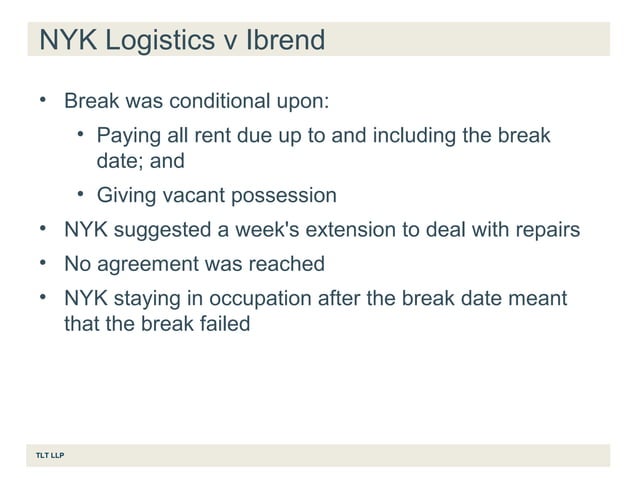 Break clauses: where are we now? | PPT