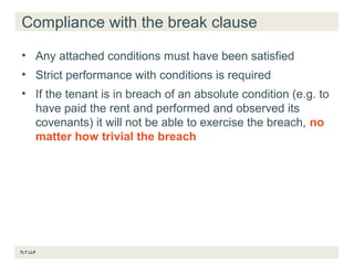 Break clauses: where are we now? | PPT