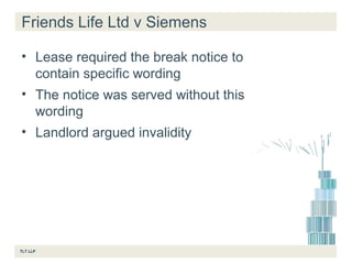 Break clauses: where are we now? | PPT