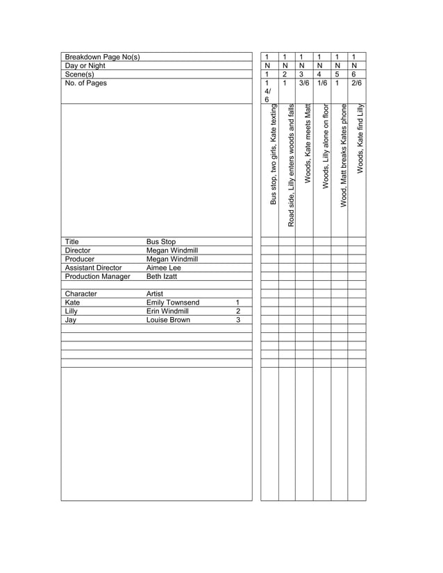 Breakdown Sheet 2 | PDF