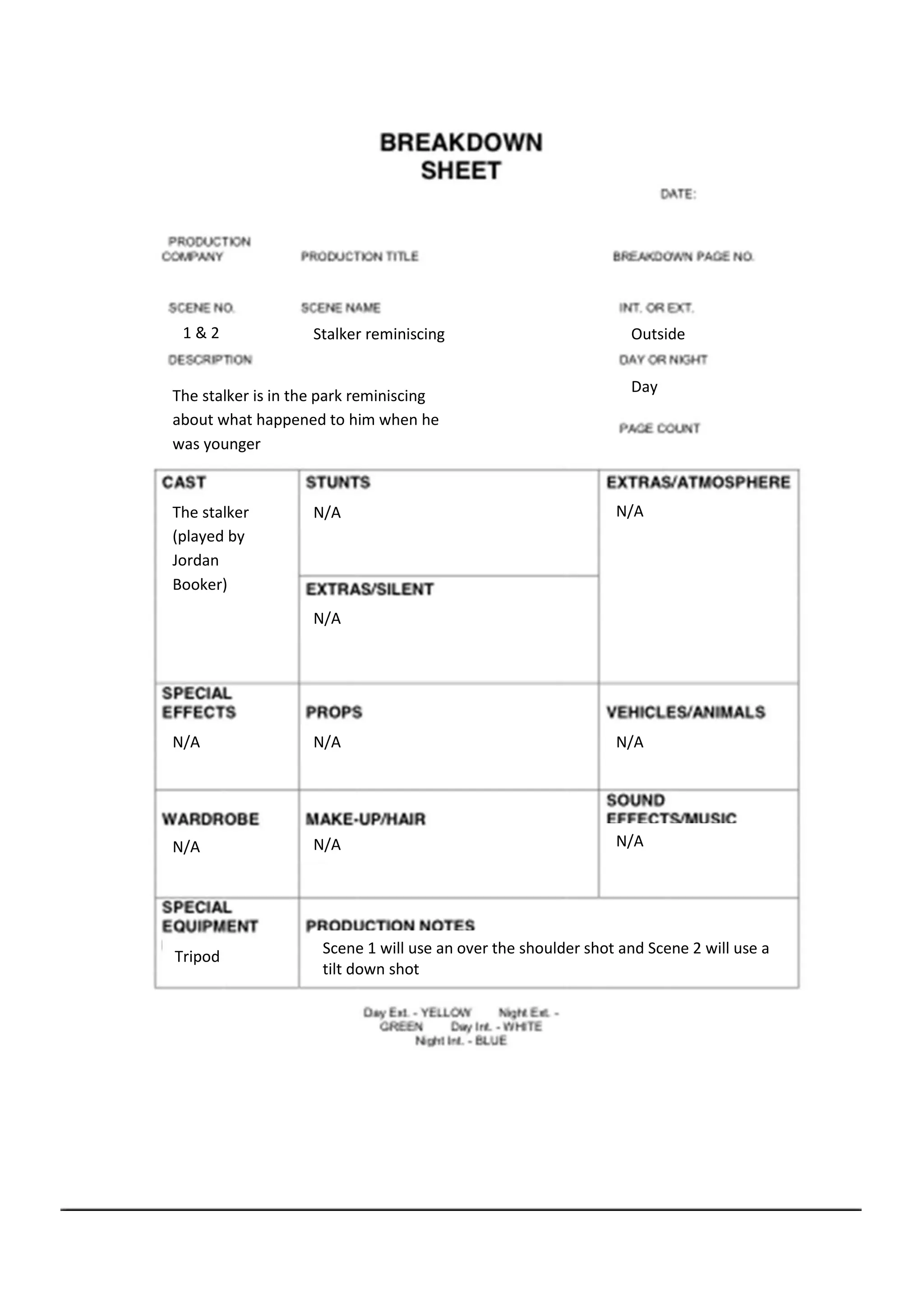 Breakdown sheet 2 | DOCX