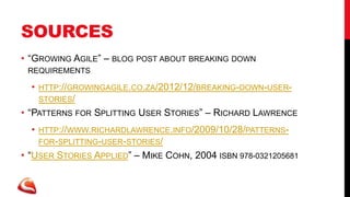 User stories and decomposing requirements | PPT