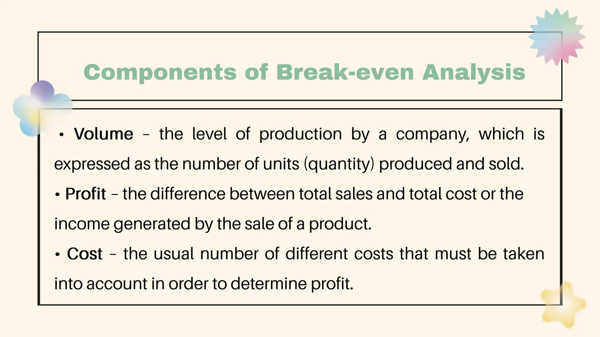 Breakeven Analysis power point presentation | PDF