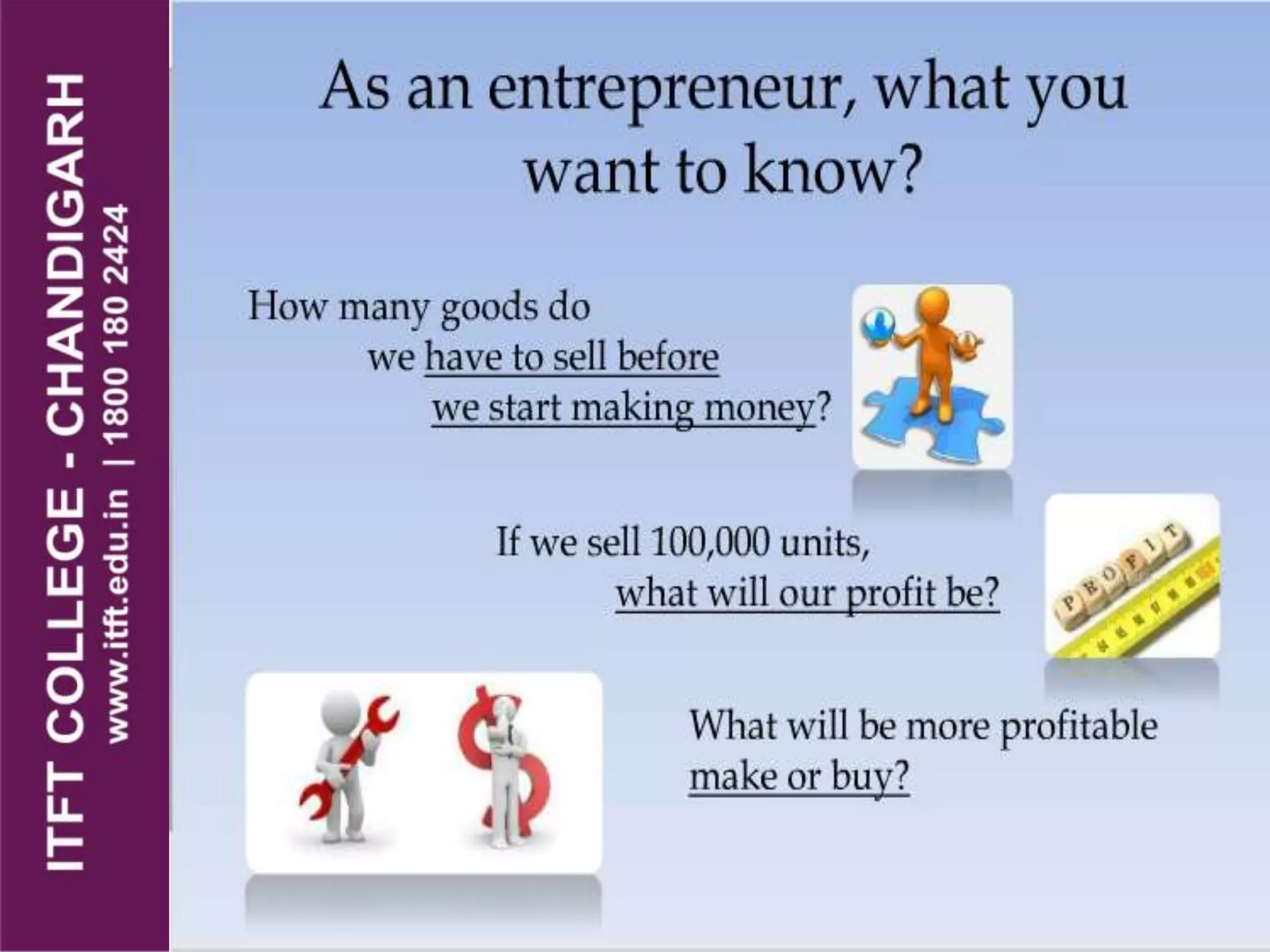 ITFT - Break even analysis | PPTX