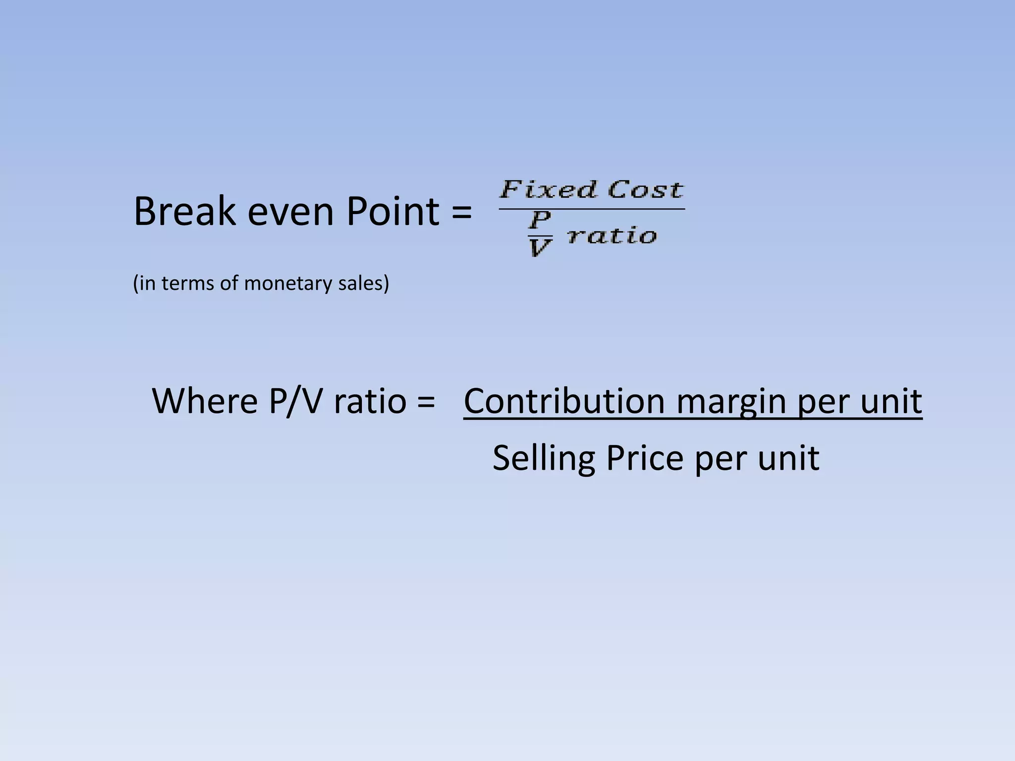 Break even analysis | PPT