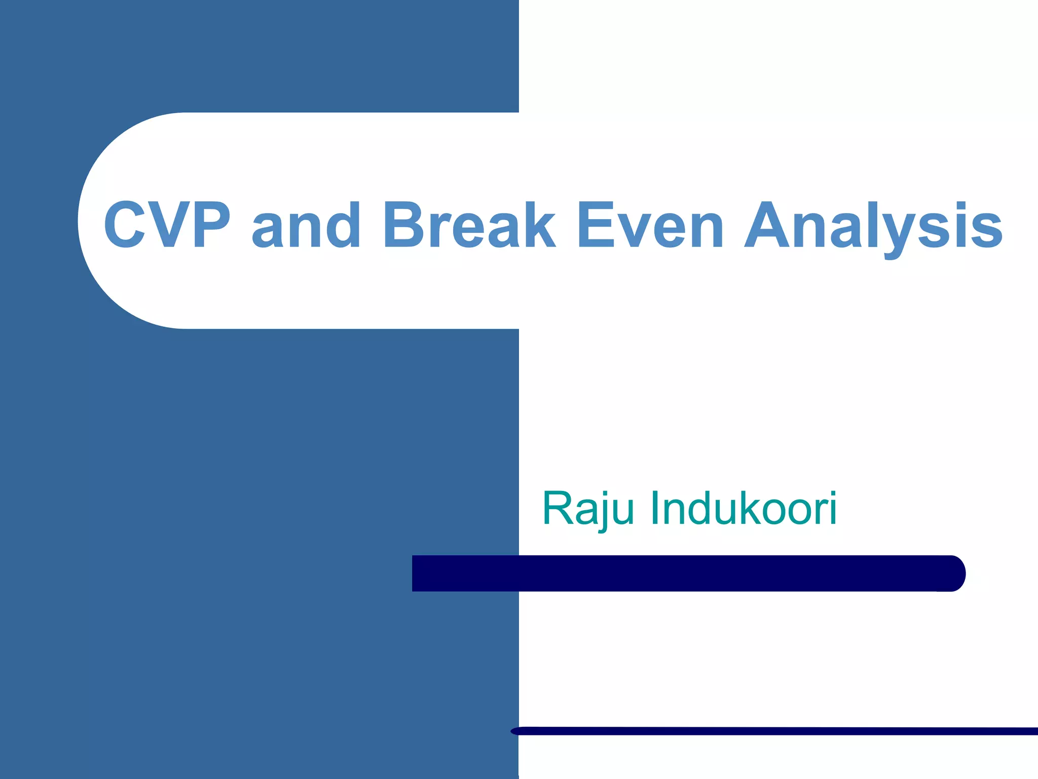 Break even analysis | PPT