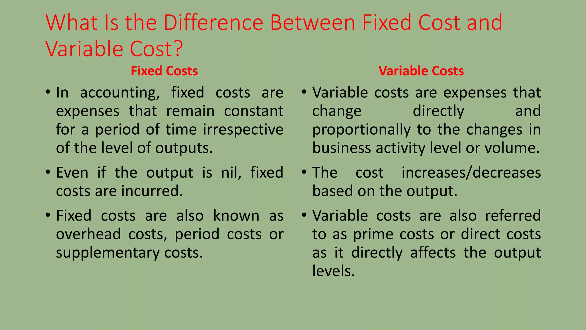 Break even analysis | PPTX