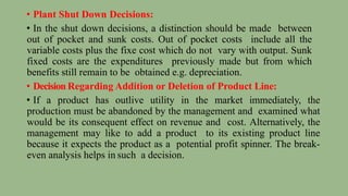 Break even analysis | PPTX