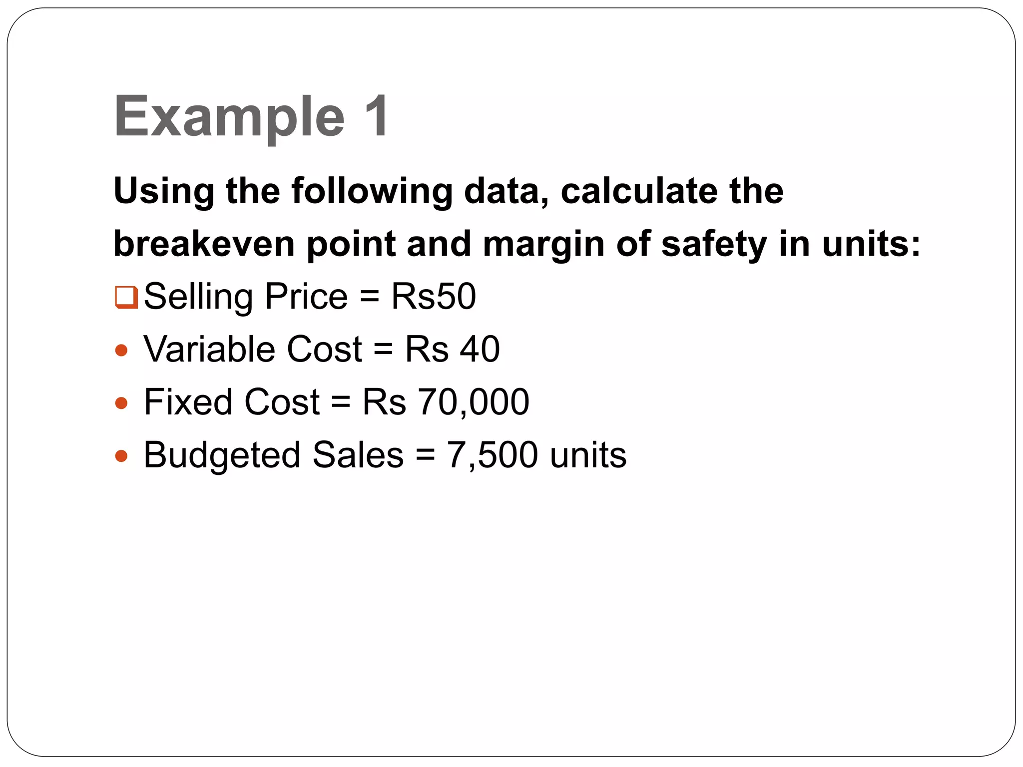 Break Even Analysis.ppt