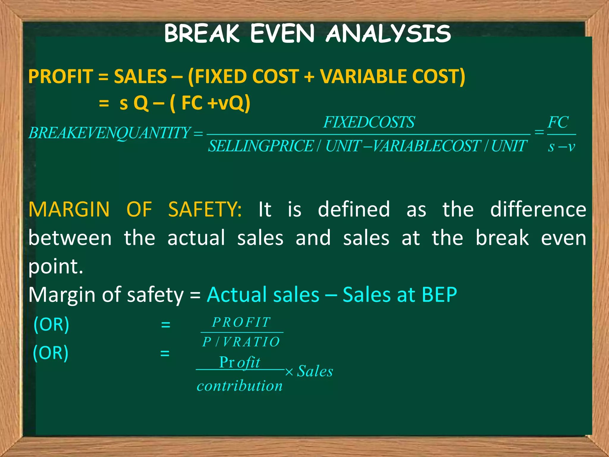 BREAK EVEN ANALYSIS.ppt