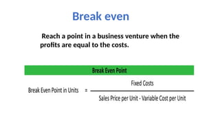 Break even analysis for the upcoming.pptx