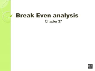 HOW TO CALCULATE BREAK EVEN AND DRAW A BREAK EVEN CHART | PPTX