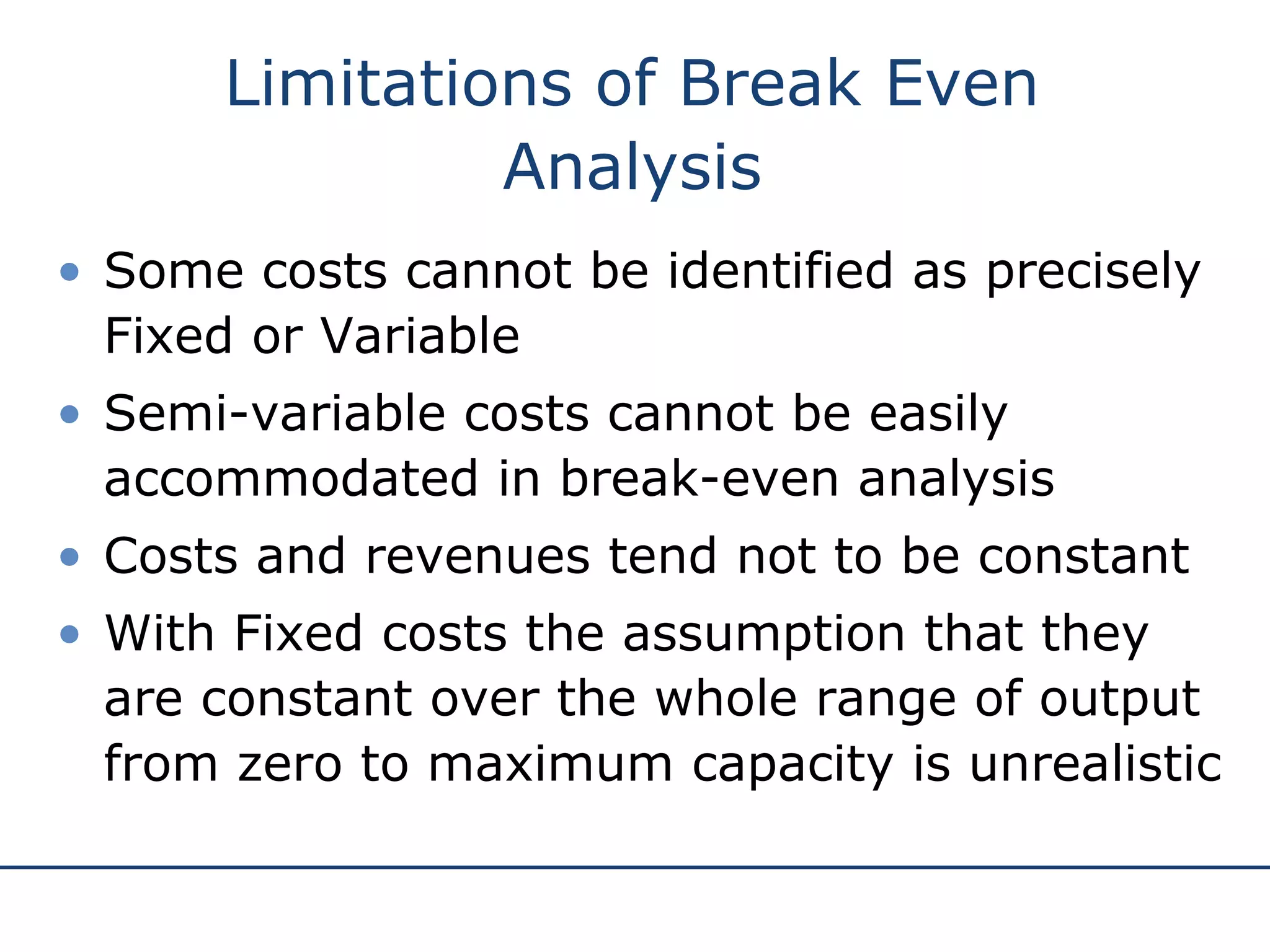 Break Even Charts Simplified | PPT