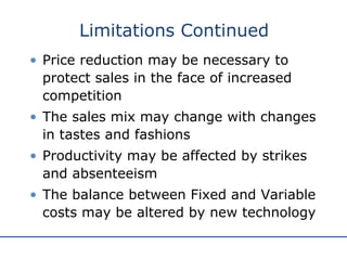 Break Even Charts Simplified | PPT