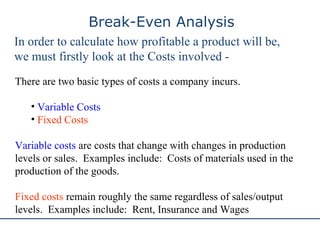 Break Even Charts Simplified | PPT