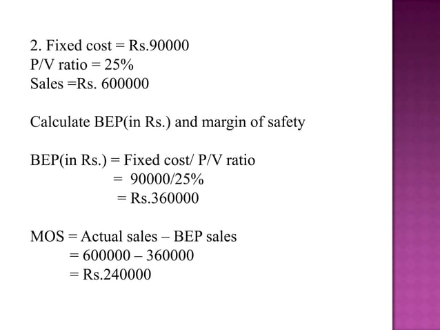 Break even point final | PPTX