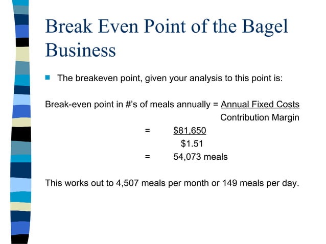Break even points | PPT