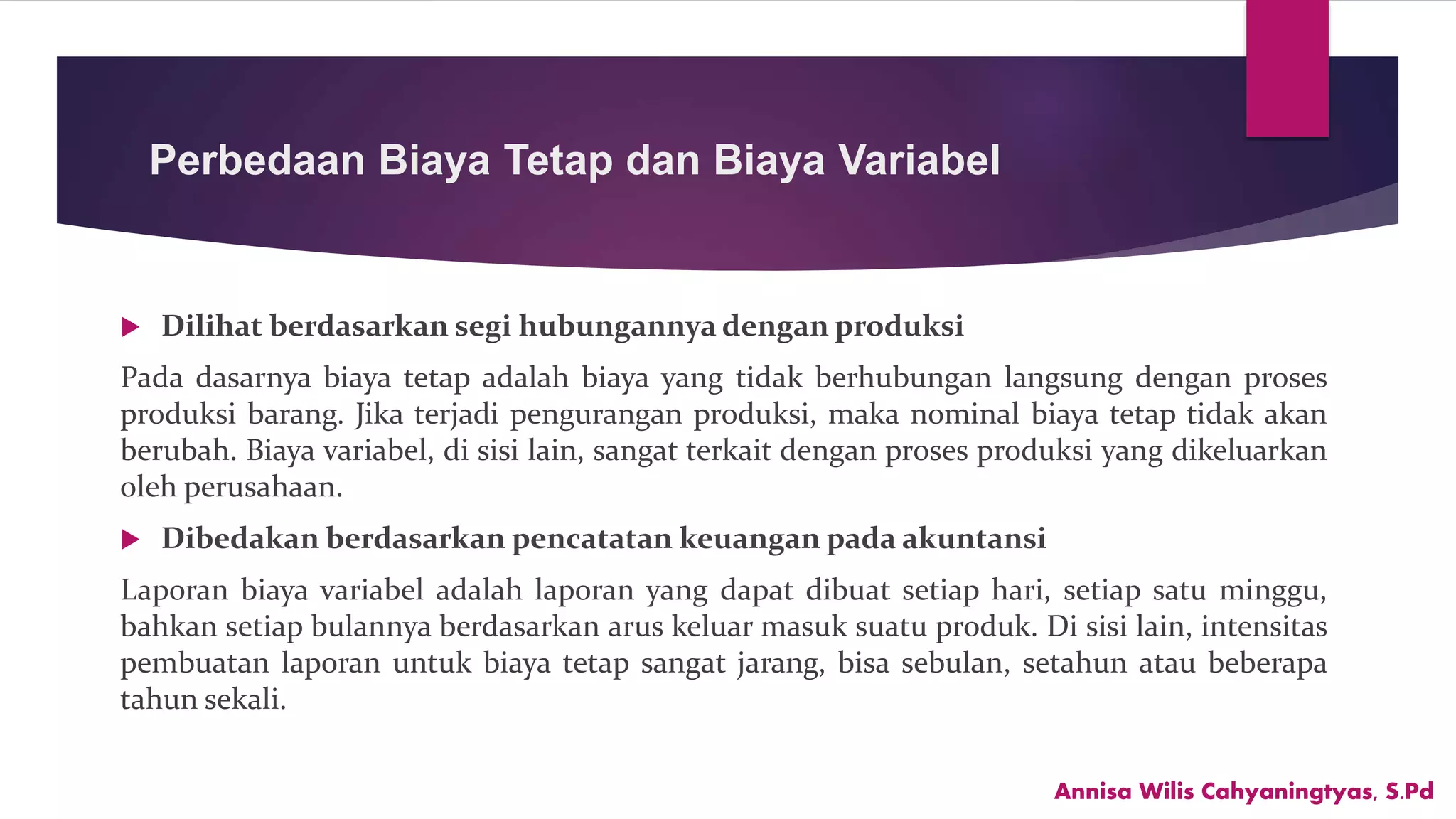 Break Event Point (Titik Impas).ppt