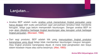 Break Event Point (Titik Impas).ppt