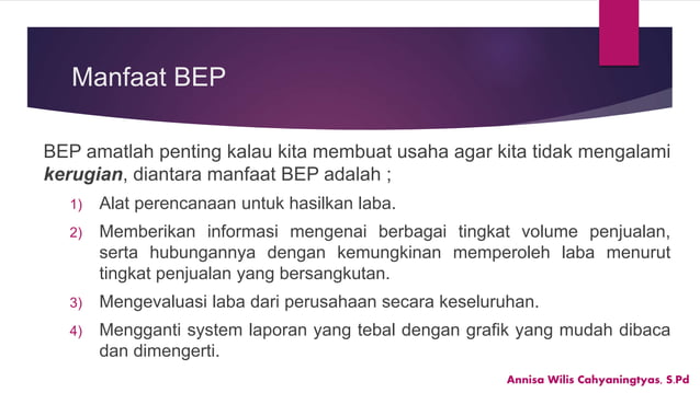 Break Event Point (Titik Impas).ppt