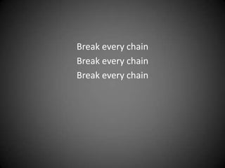 Break Every Chain Background