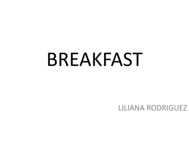 Breakfast | PPTX