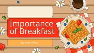 Breakfast PowerPoint/Google Slides template with stickers and useful ...