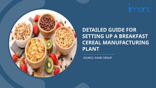Establishing a Breakfast Cereal Manufacturing Plant Setup 2024 Plant ...