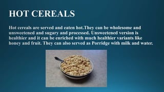 Introduction of Breakfast cereals | PPT