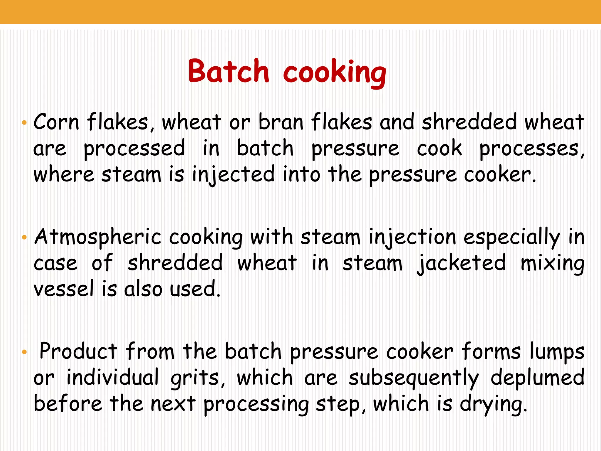 Breakfast cereals classification and technologies | PDF