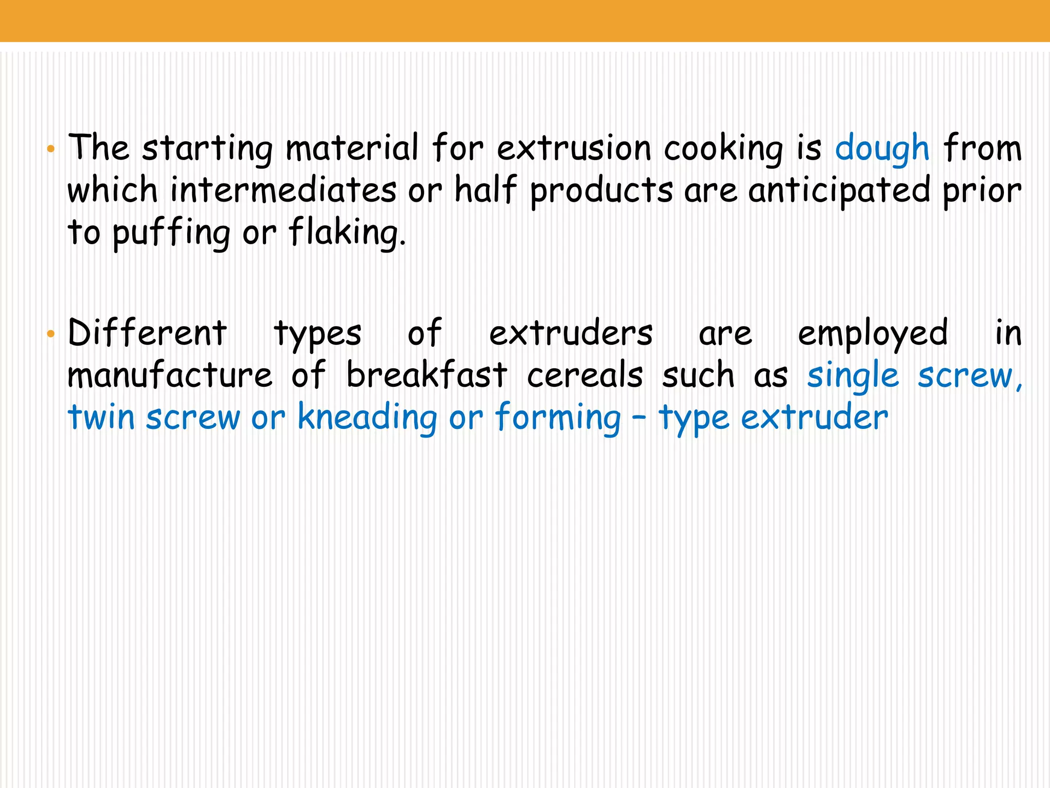 Breakfast cereals classification and technologies | PDF