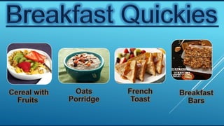 Breakfast is brain food | PPTX | Healthy Cooking and Eating | Food & Drink