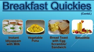 Breakfast is brain food | PPTX | Healthy Cooking and Eating | Food & Drink