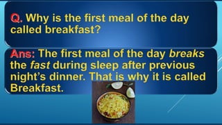 Breakfast is brain food | PPTX
