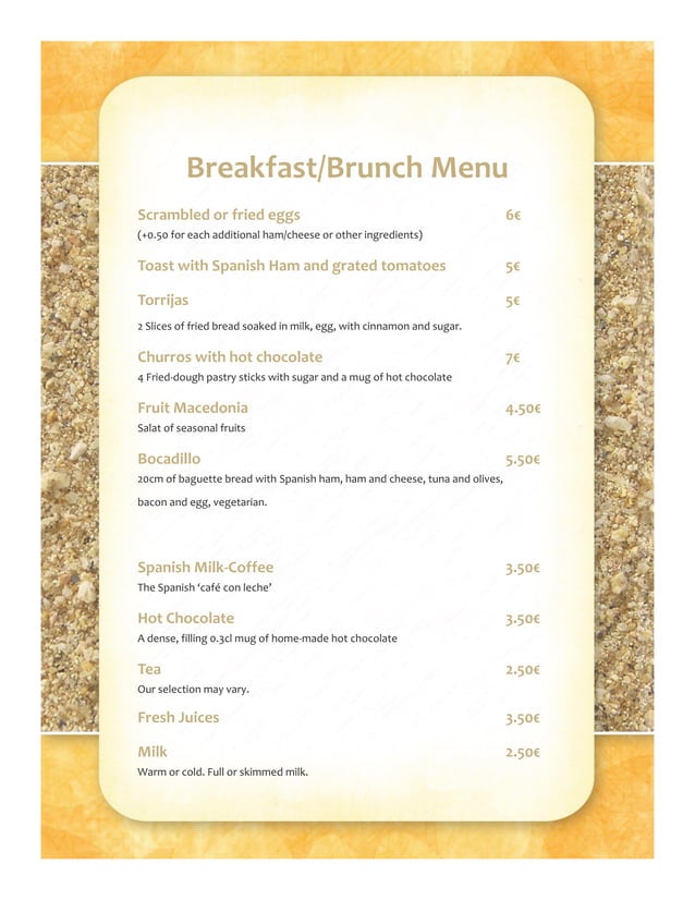 Breakfast menu | PDF